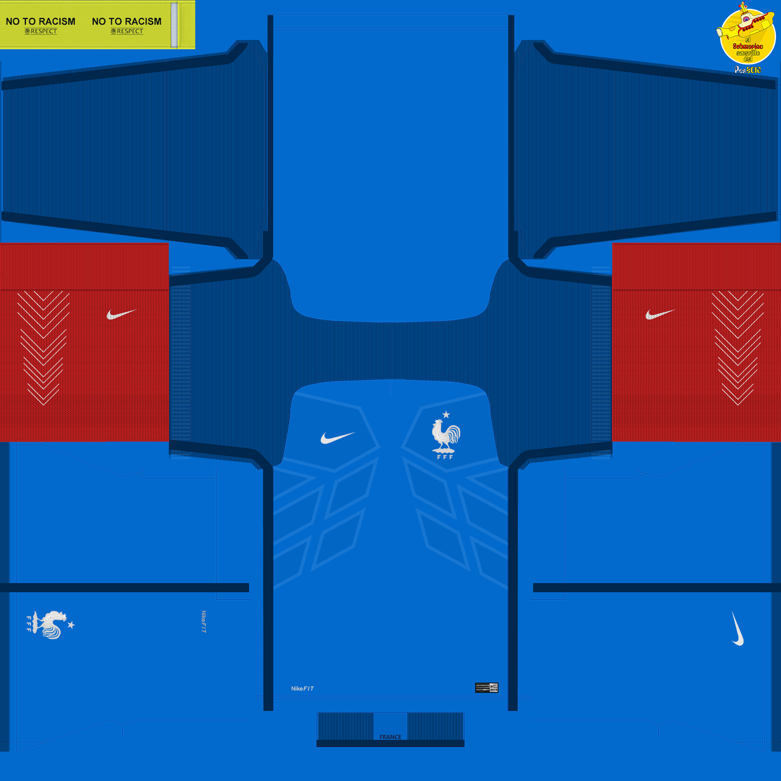 El Submarino del PES: kits FRANCIA LOCAL,VISITANTE,PORTERO pes 2016 (PC ...