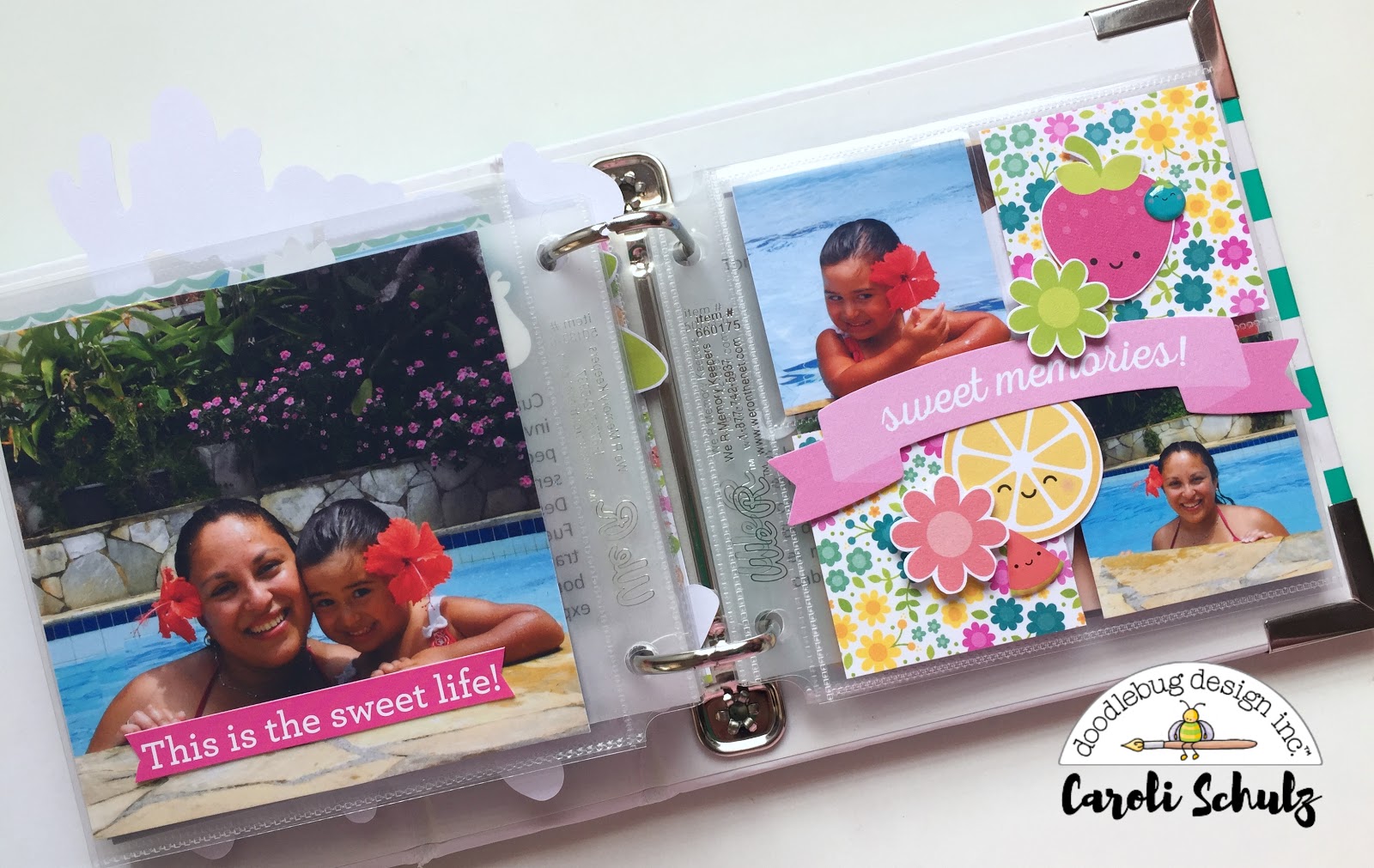 Doodlebug Design Inc Blog: Sweet Summer | Holiday Mini Album with Caroli