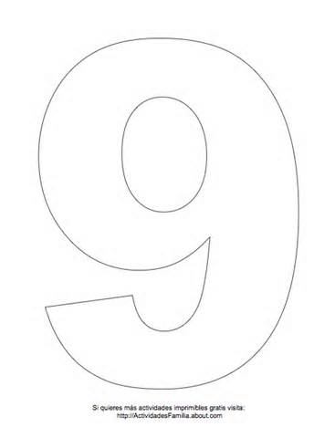 FICHAS DE APRENDIZAJE: numero 9