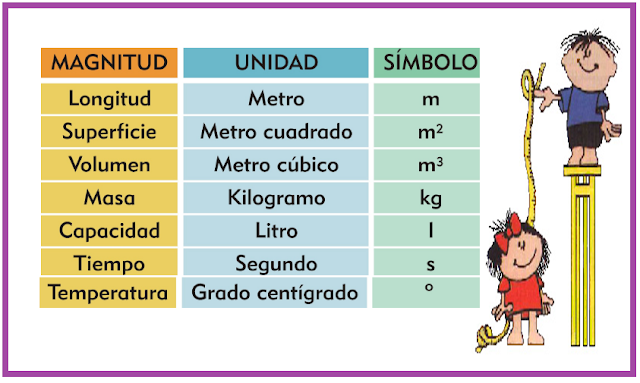 Matemáticas : Las magnitudes