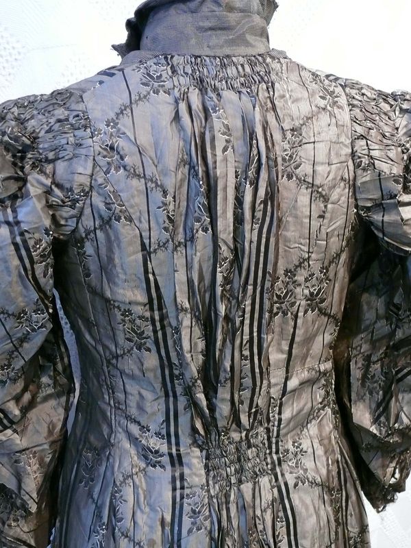 All The Pretty Dresses: Plush 1890's Black Robe