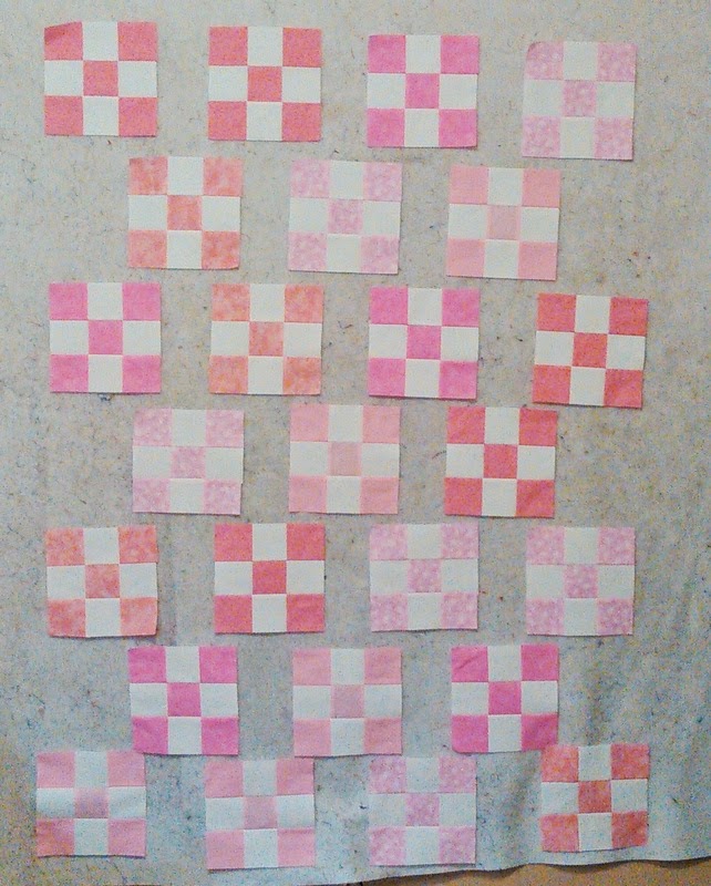 Traveling Quilter: Dotted Irish Chain