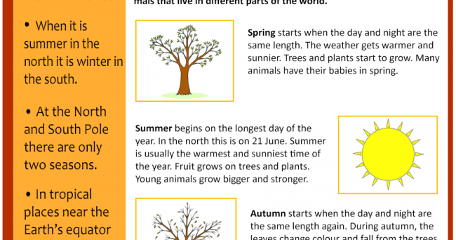 Sandra's World: SEASONS