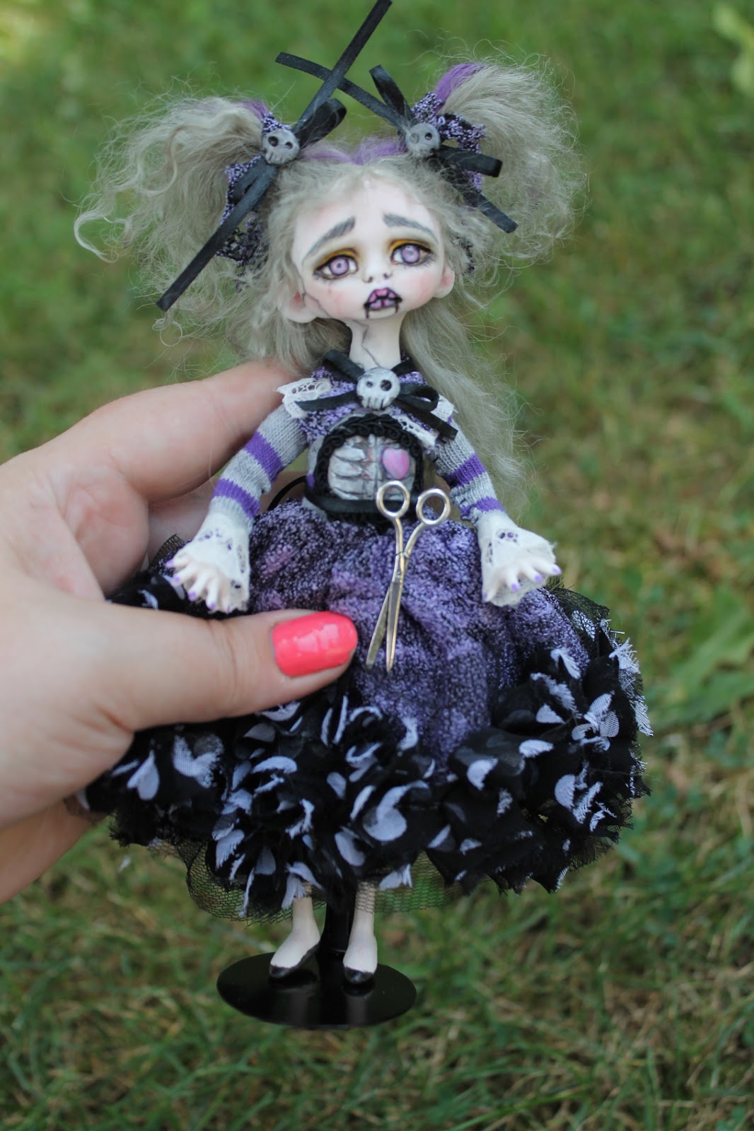 OOAK fairy tale art doll monster horror Faux puppet goth A. Gibbons ...