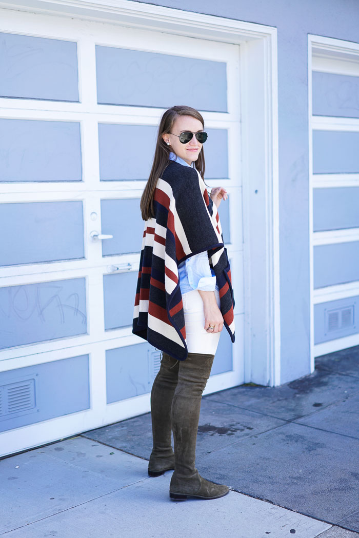 Stripe ASOS Cape in San Francisco | New York City Fashion and Lifestyle ...