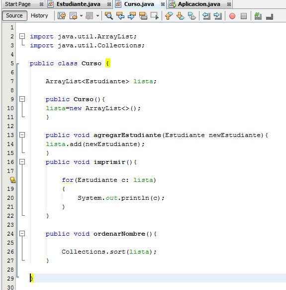 ProgramaciÓn Orientada A Objetos Ordenamiento En Java