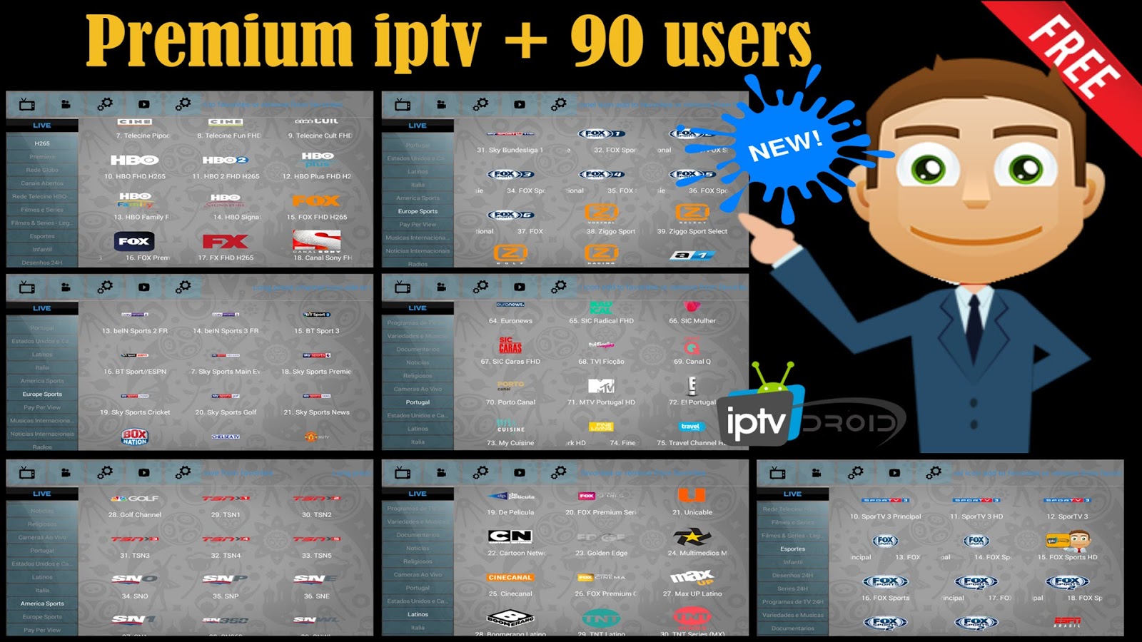 IPTV CUB : BEST PREMIUM IPTV TO WATCH BEST PREMIUM CHANNELS + 90 X ...
