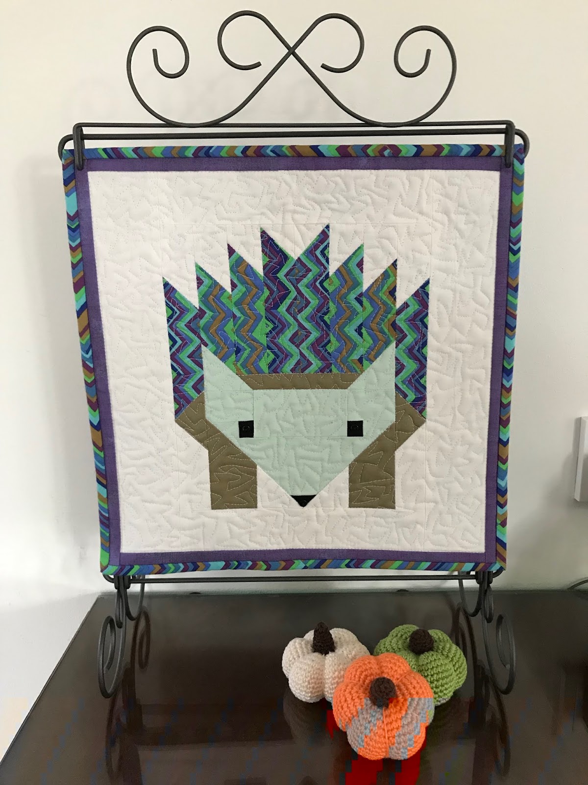 Crea Brenda: Hazel Hedgehog - Mini Quilt