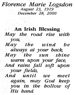 Old Stones Undeciphered: Funeral Card Friday: Florence Marie (Smith ...