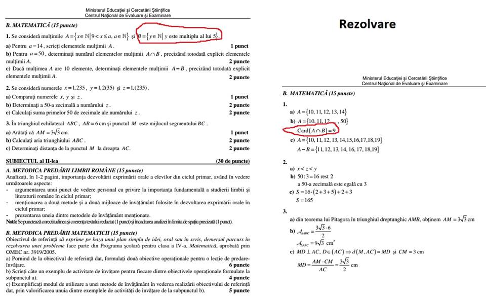 Subiecte, variante si rezolvari pentru examene nationale 2021: Subiecte ...