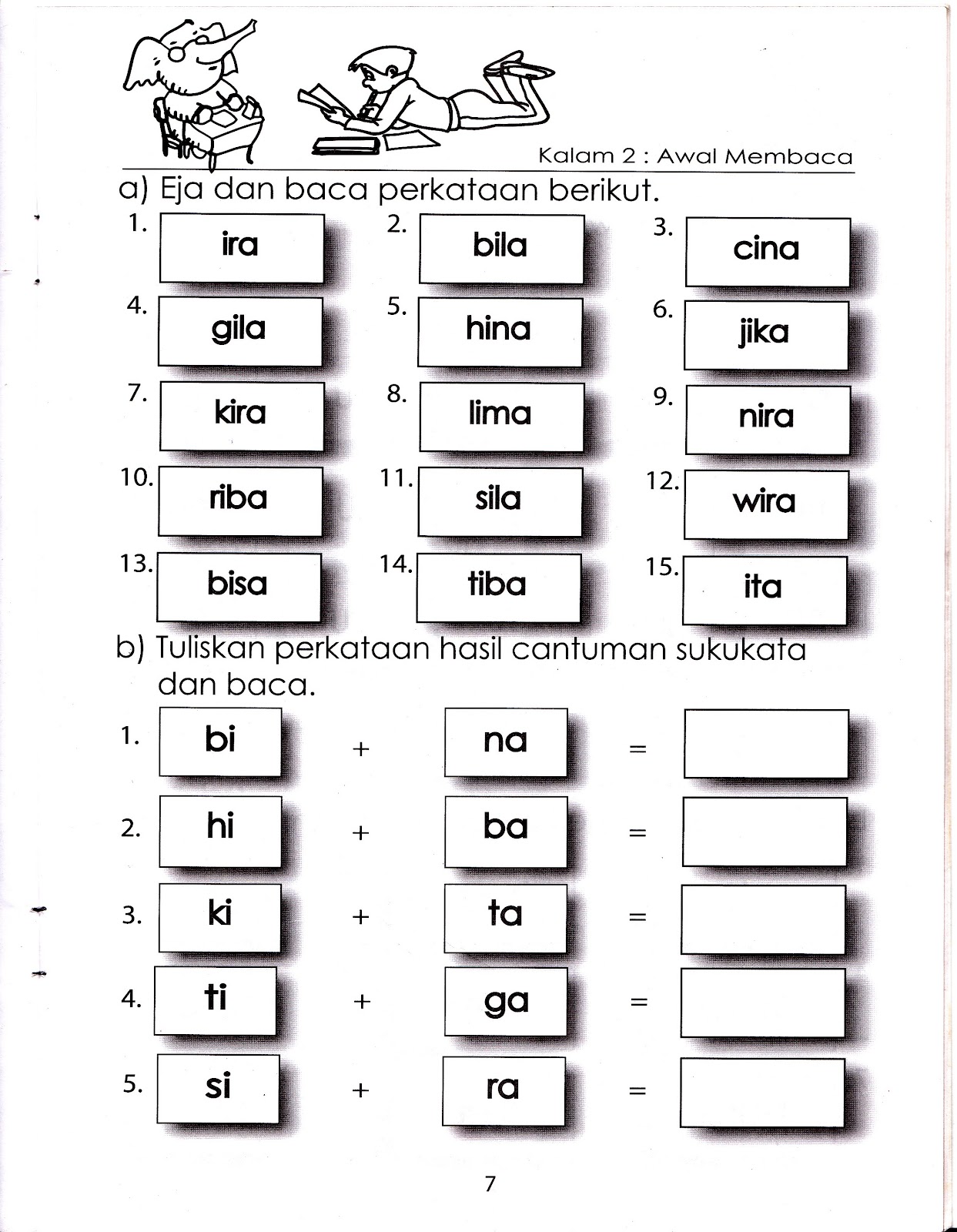 Senorok Membaca ABC: KALAM 2 ( Awal membaca )