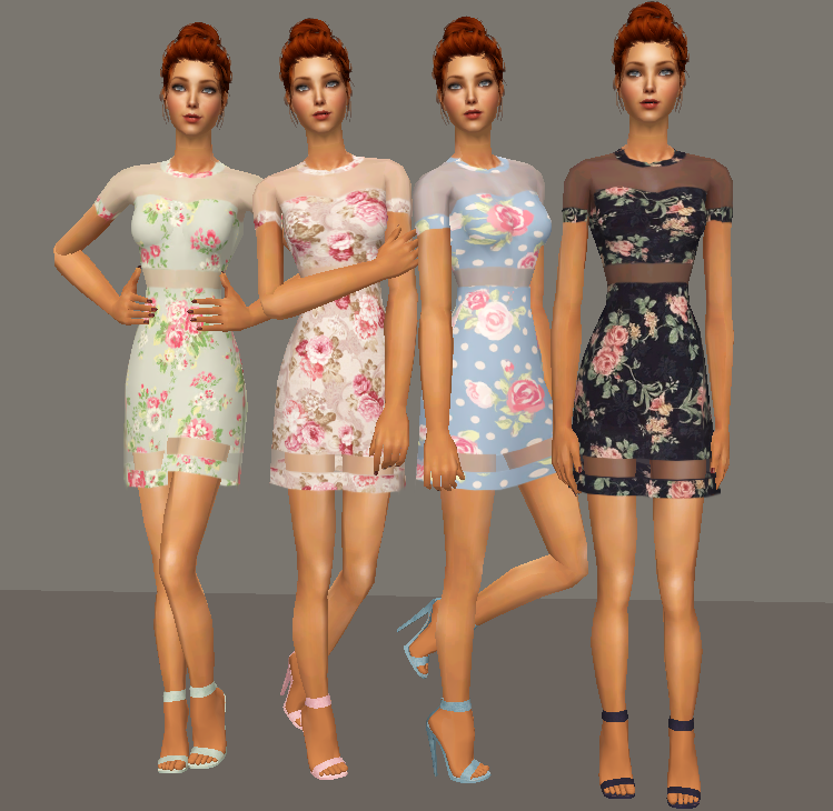 Your Style Sims: Flowers or Glitter? Dresses for The sims 2