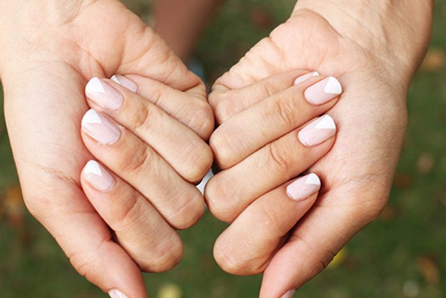 How to Do Two-Tone Nails Guide with Pictures ~ Tutorial ShowRoom