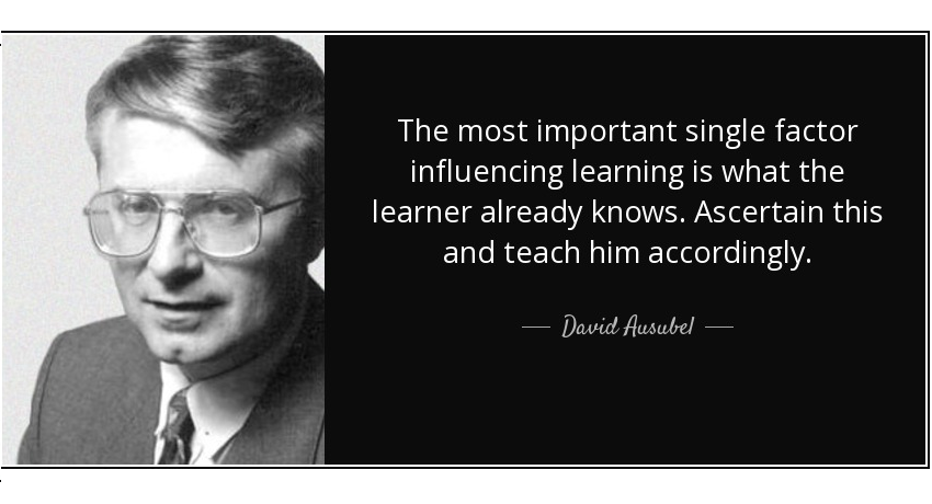 David Ausubel e a aprendizagem significativa