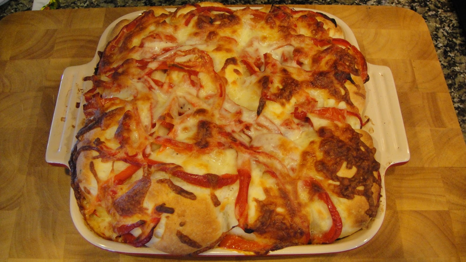 BREAD PROJECT: #23- TOMATO AND RED PEPPER TEAR 'N' SHARE BREAD - Life ...