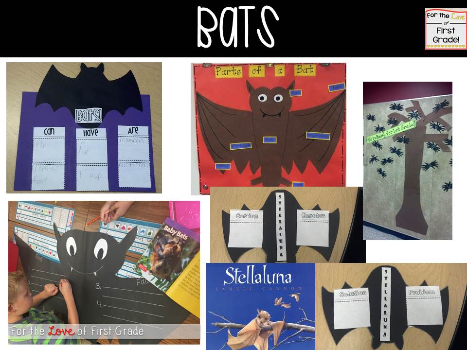 For the Love of First Grade: Spiders, Bats & Pumpkins Oh My! It's OCTOBER!