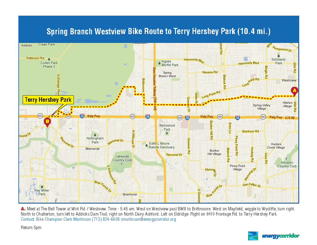 Cycling Space City: Energy Corridor Bike To Work Site
