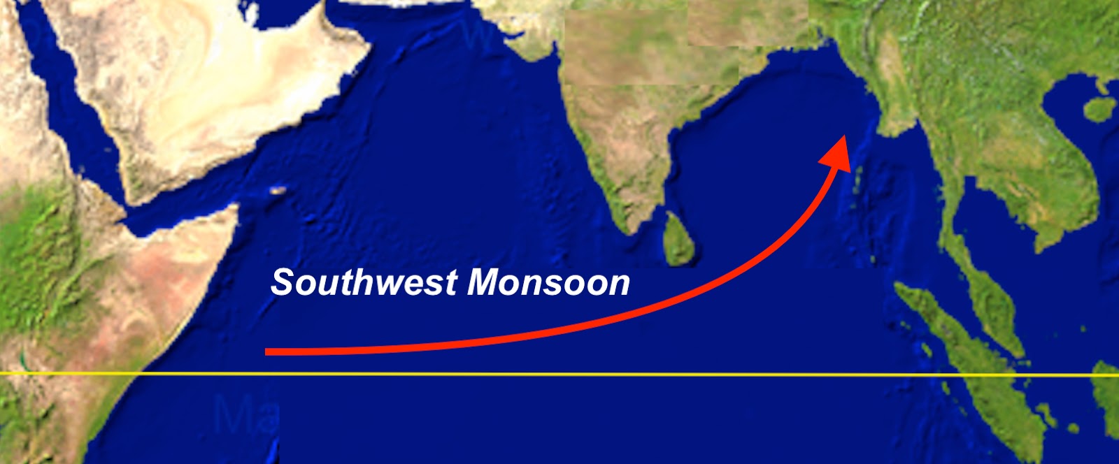 Southwest Monsoon Current Map