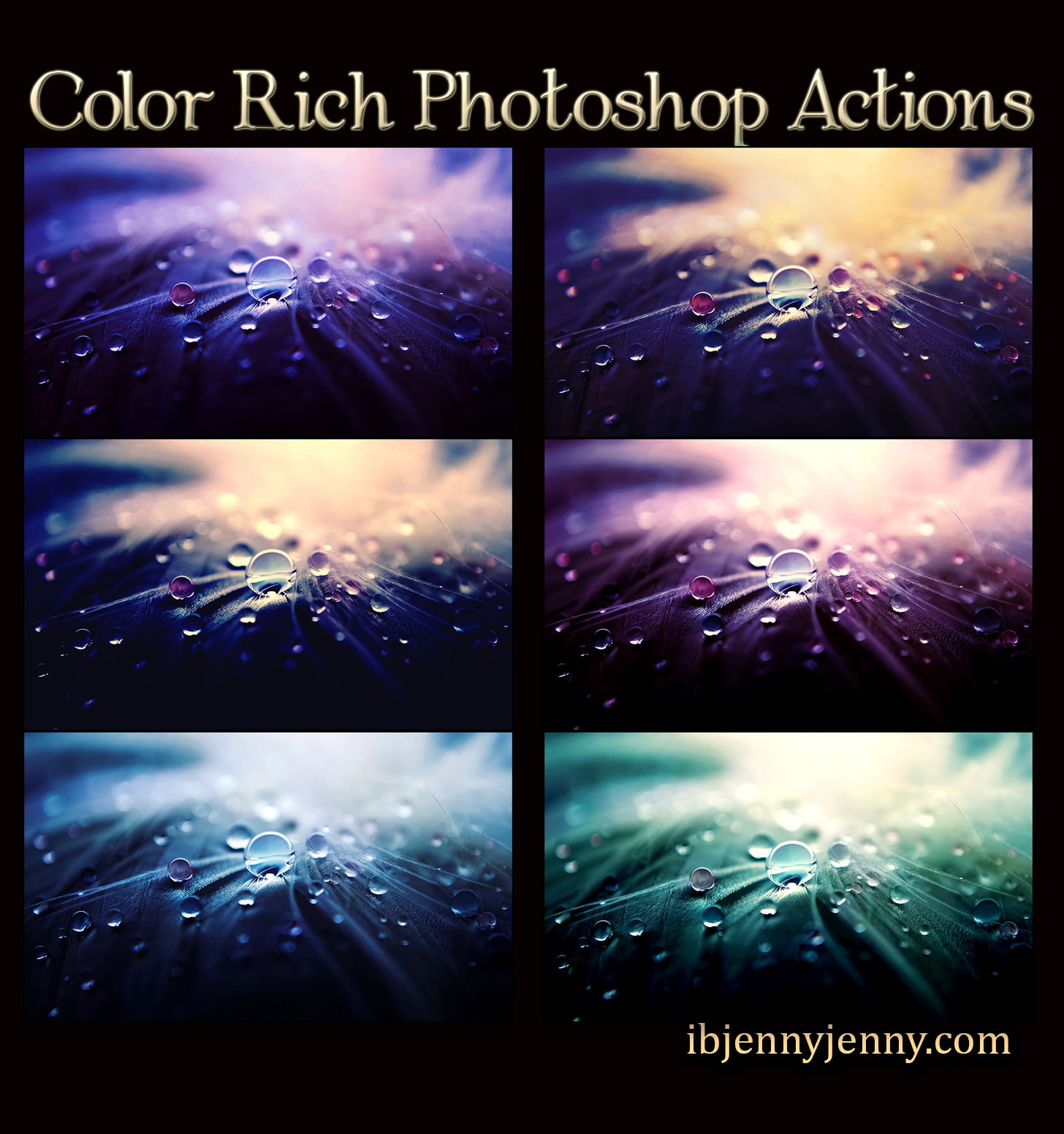 FREE Color Rich Photoshop Actions | ibjennyjenny Free Resources