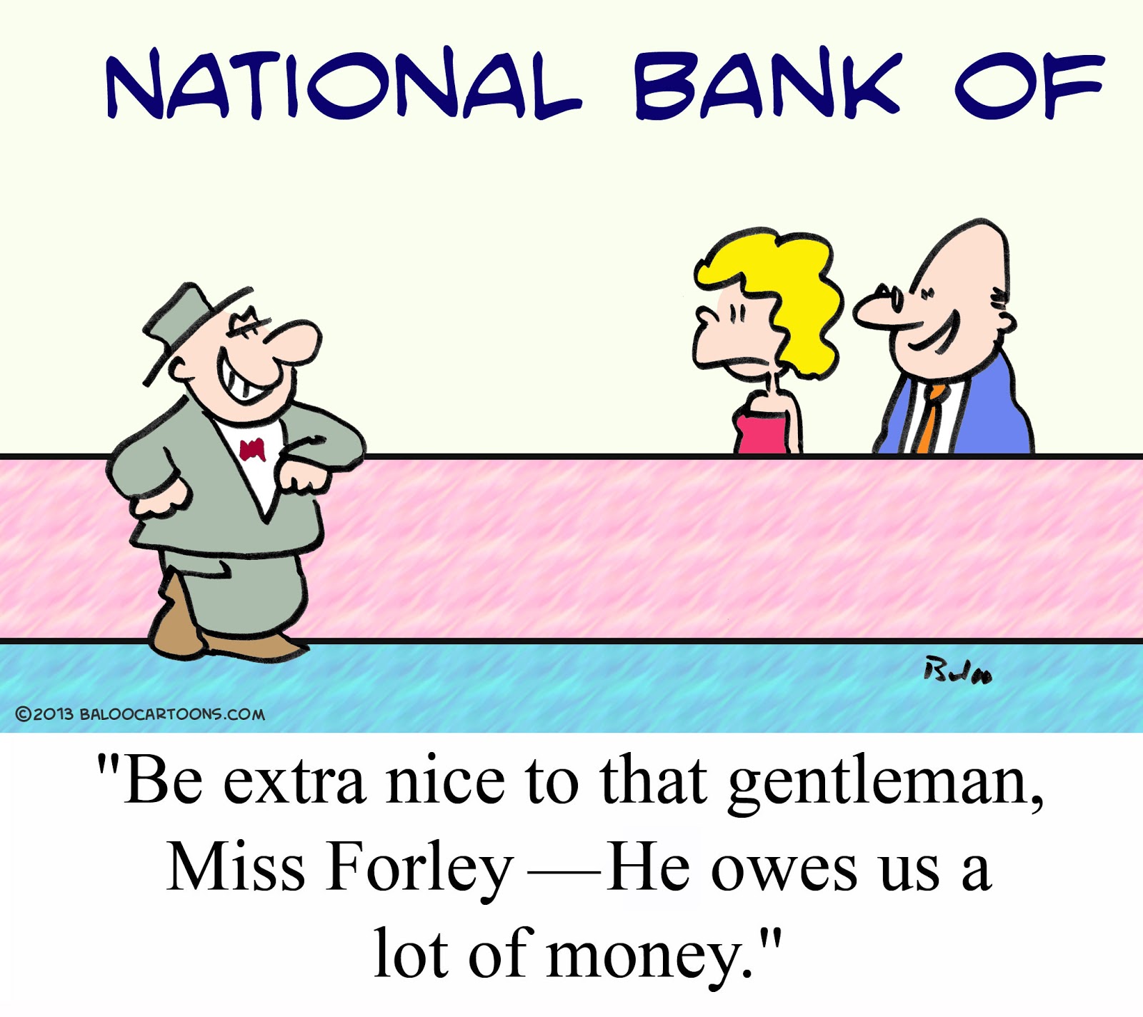 BALOO'S CARTOON BLOG: Banking Cartoon