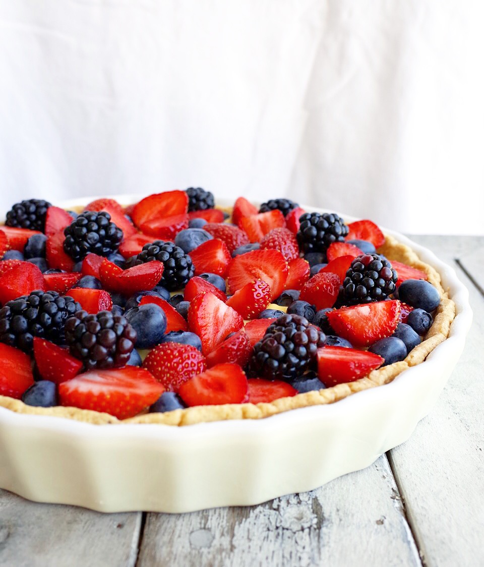 Tarte aux fruits rouges et crème citron ! - Pétille