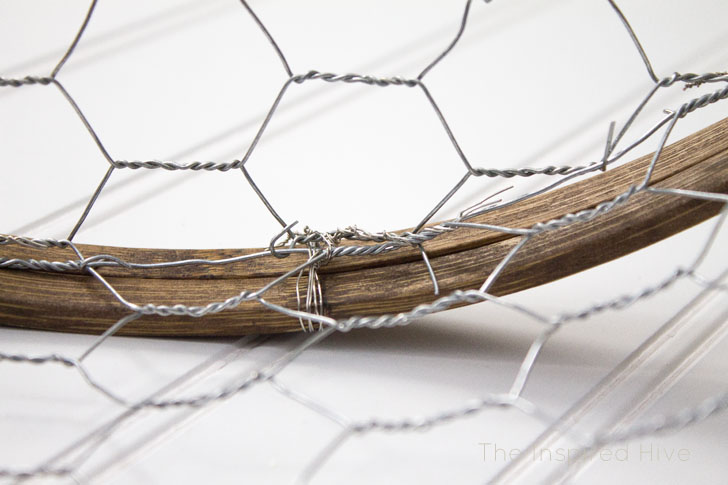 DIY Chicken Wire Light Fixture | The Inspired Hive
