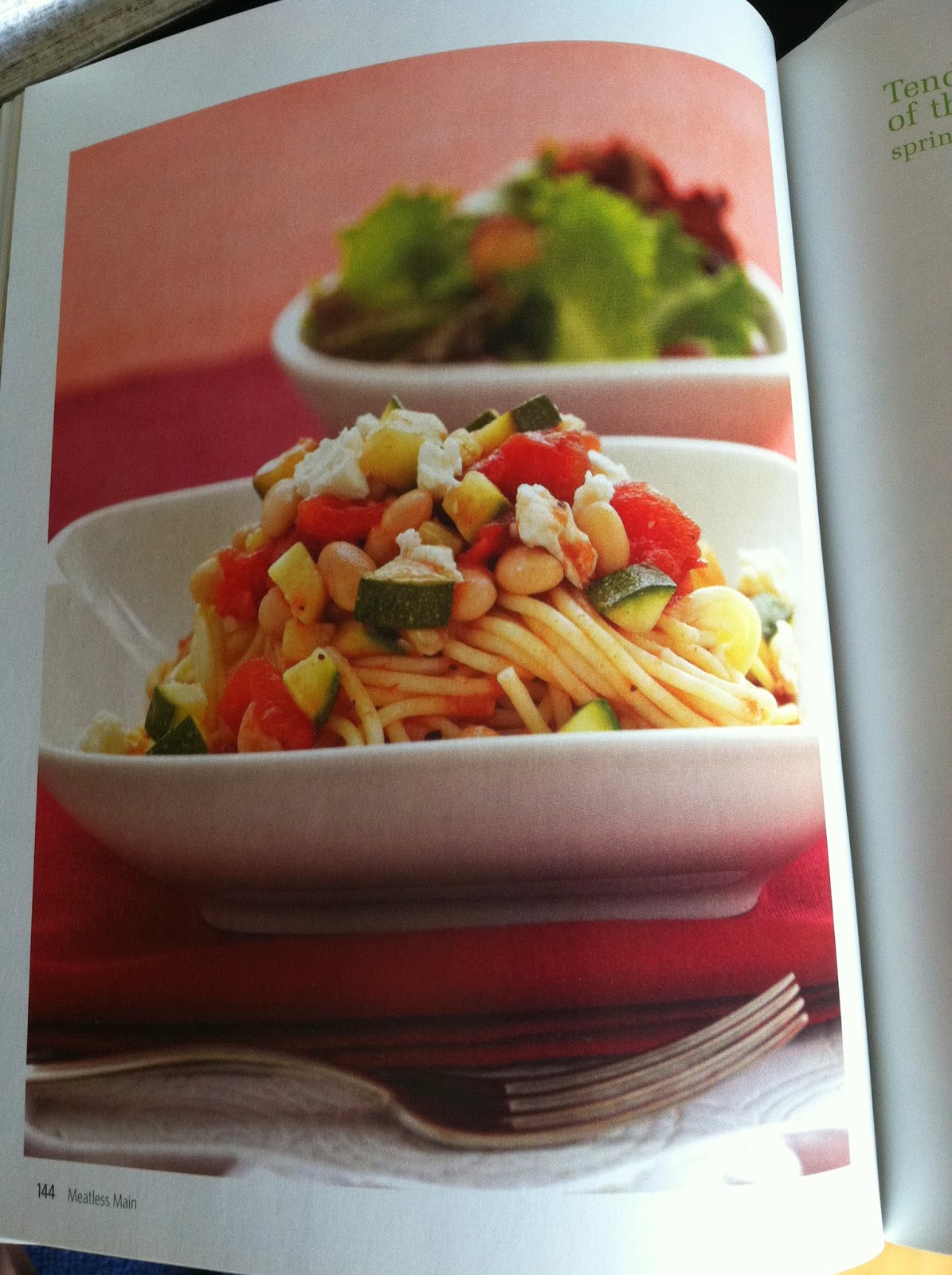 Katie Cooks Dinner: COOKING LIGHT PASTA WITH ZUCCHINI AND WHITE BEANS
