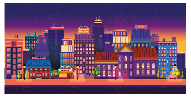 City Game Backgrounds Set | Reskin Free Graphic