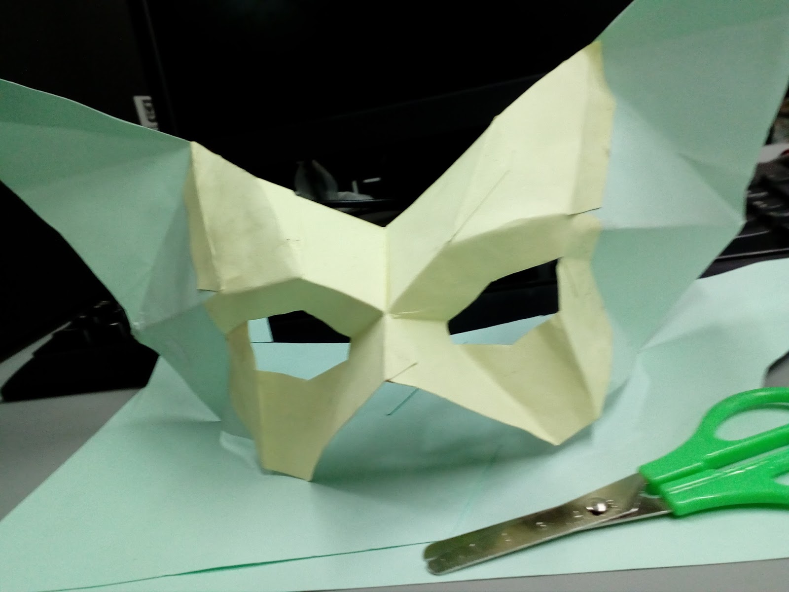 Realización mascara papercraft: noviembre 2017