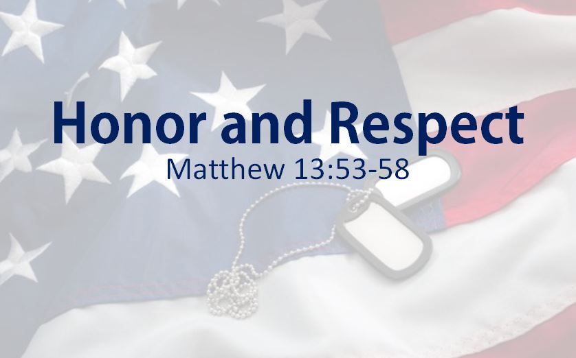 Pastor Chris' Blog: Honor & Respect