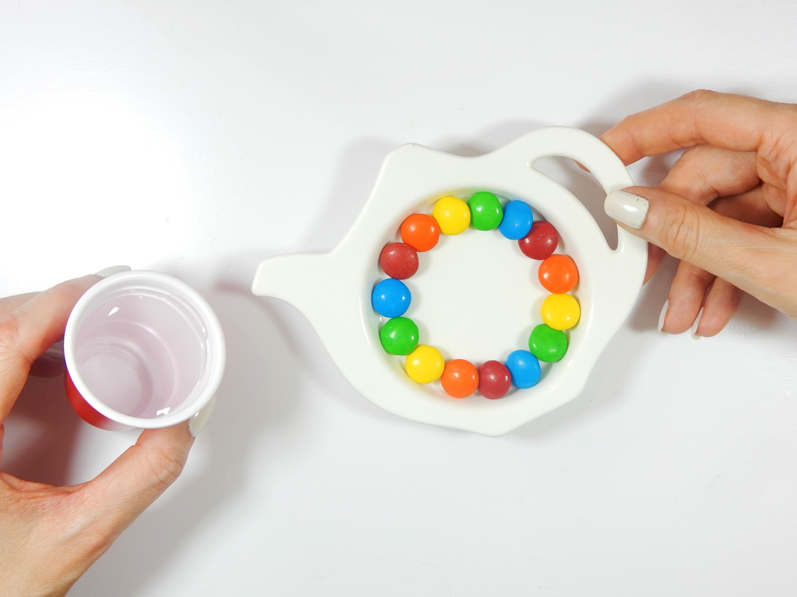 DIY Kid Friendly M&M (and Skittles) Melting Experiment