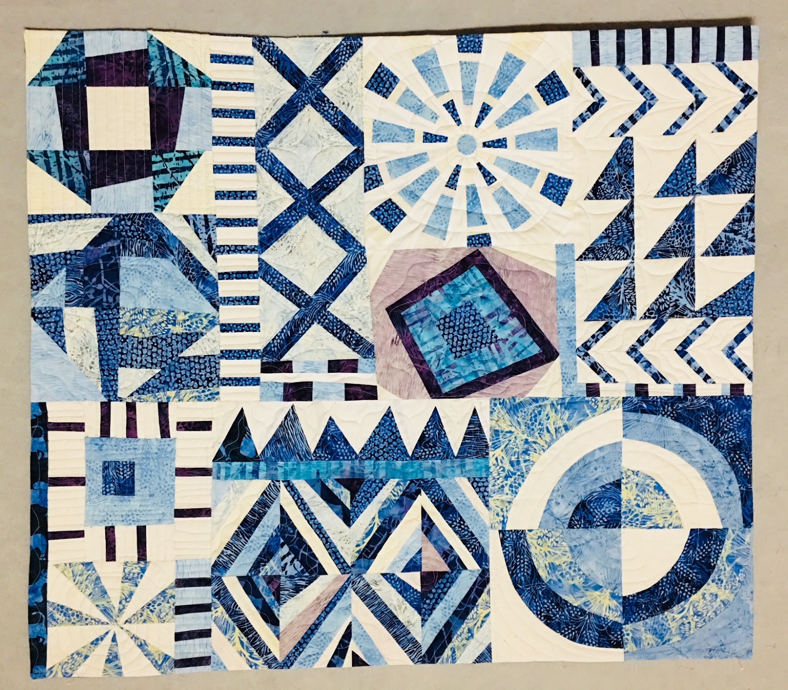 Cheryl Lynch Quilts: Modern Batik Sampler Quilt and a Giveaway