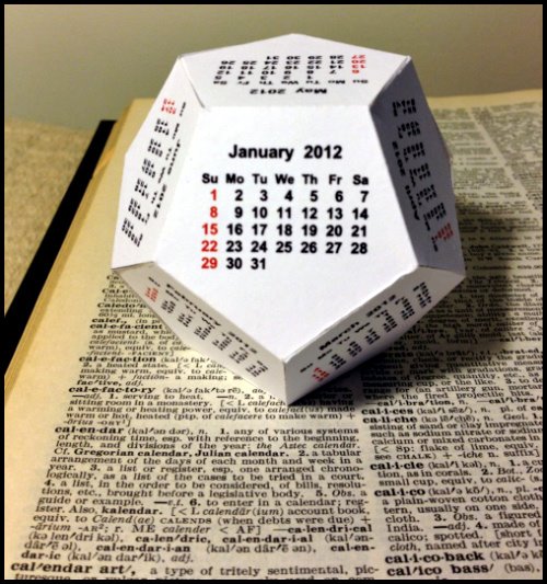 Content in a Cottage: 2012 Calendar -- 12-Sided Geosphere, 3-D Calendar ...