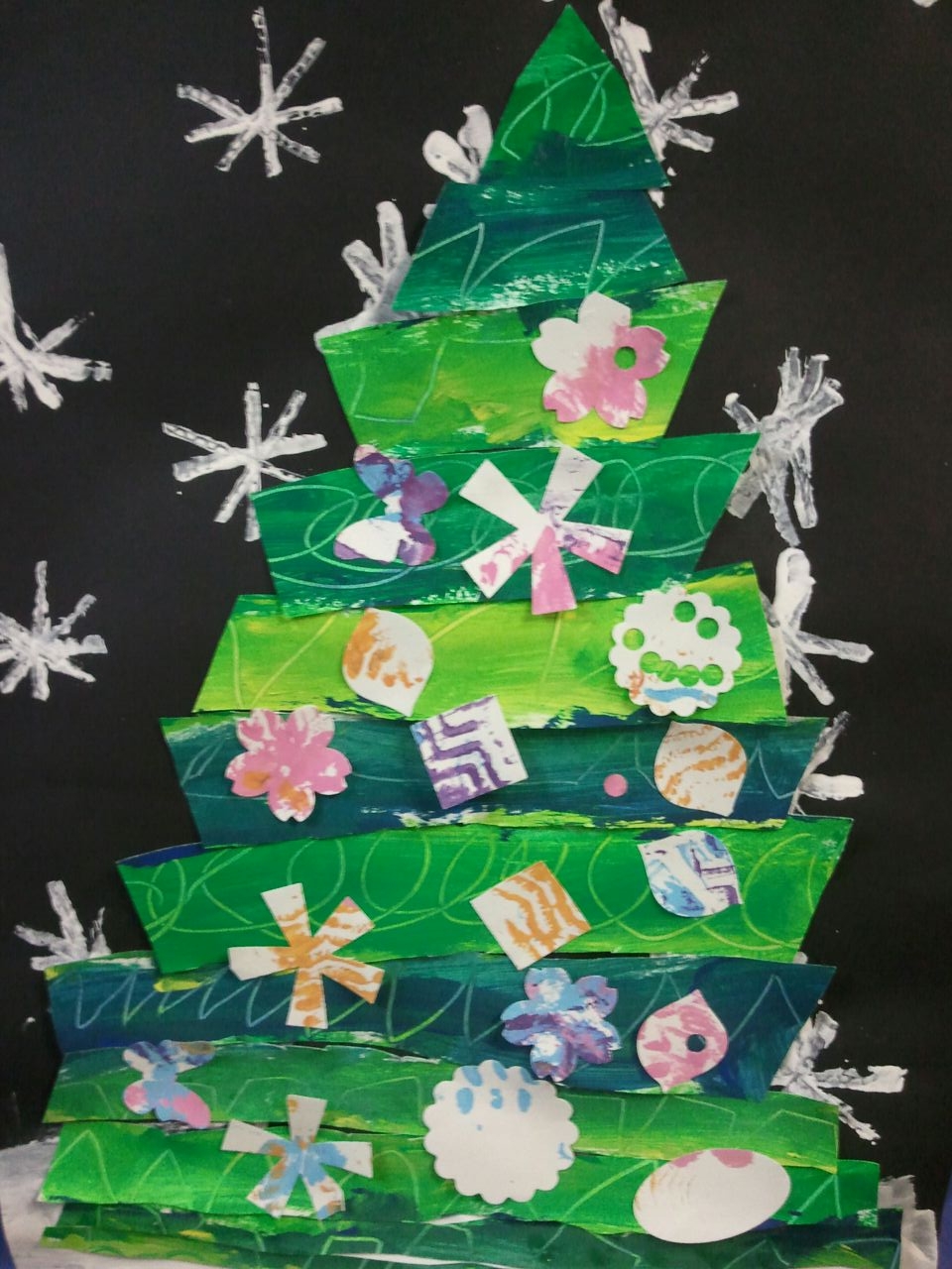 Mrs. Humpal's Room: Collage Trees!