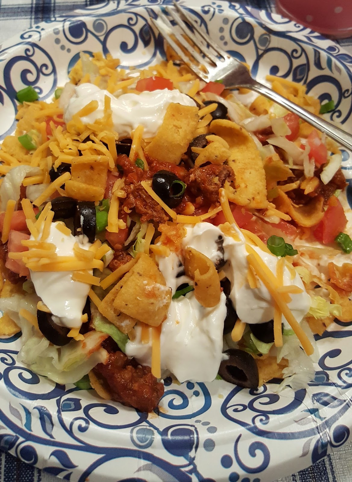 Positively Crochet!: Baja Beef - Mexican Layered Dish