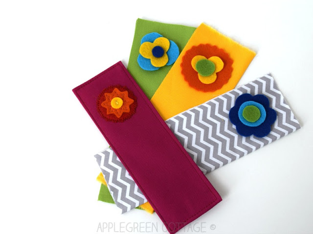 Threading My Way: Showcasing ~ Fabric Bookmark with Felt Appliqué ...
