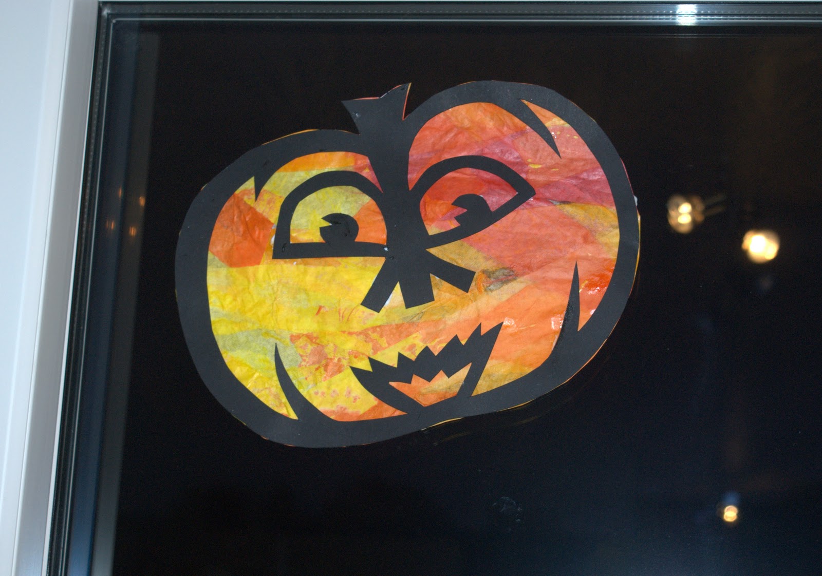 Taming the Goblin: Halloween Stain glass window decorations