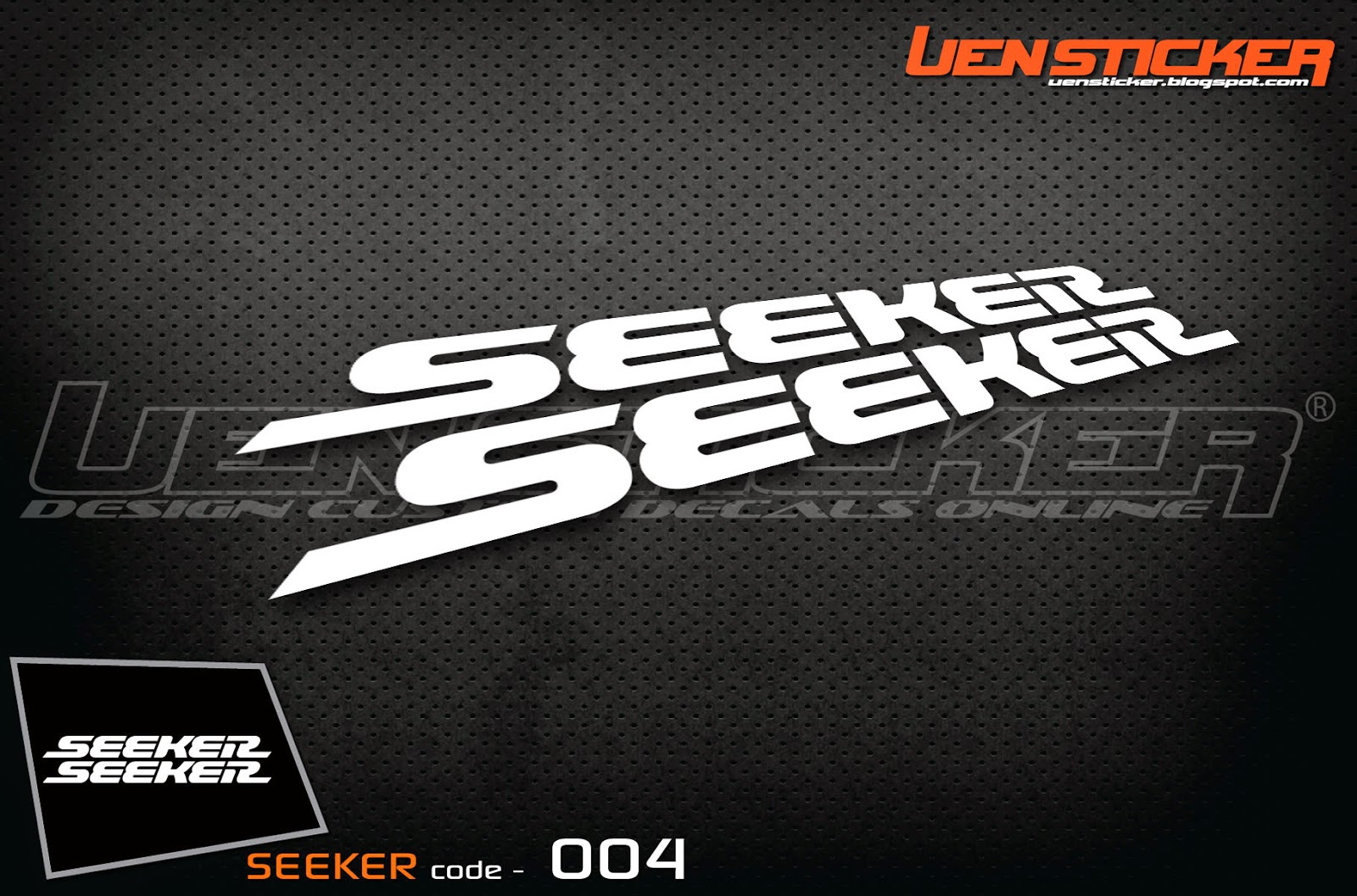 UEN STICKER - Design Custom Decals Online: SEEKER