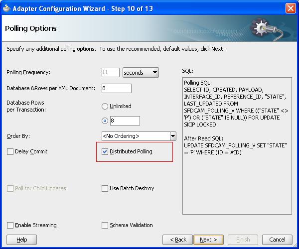 DB Adapter Message Throttling in Oracle SOA Suite 11g