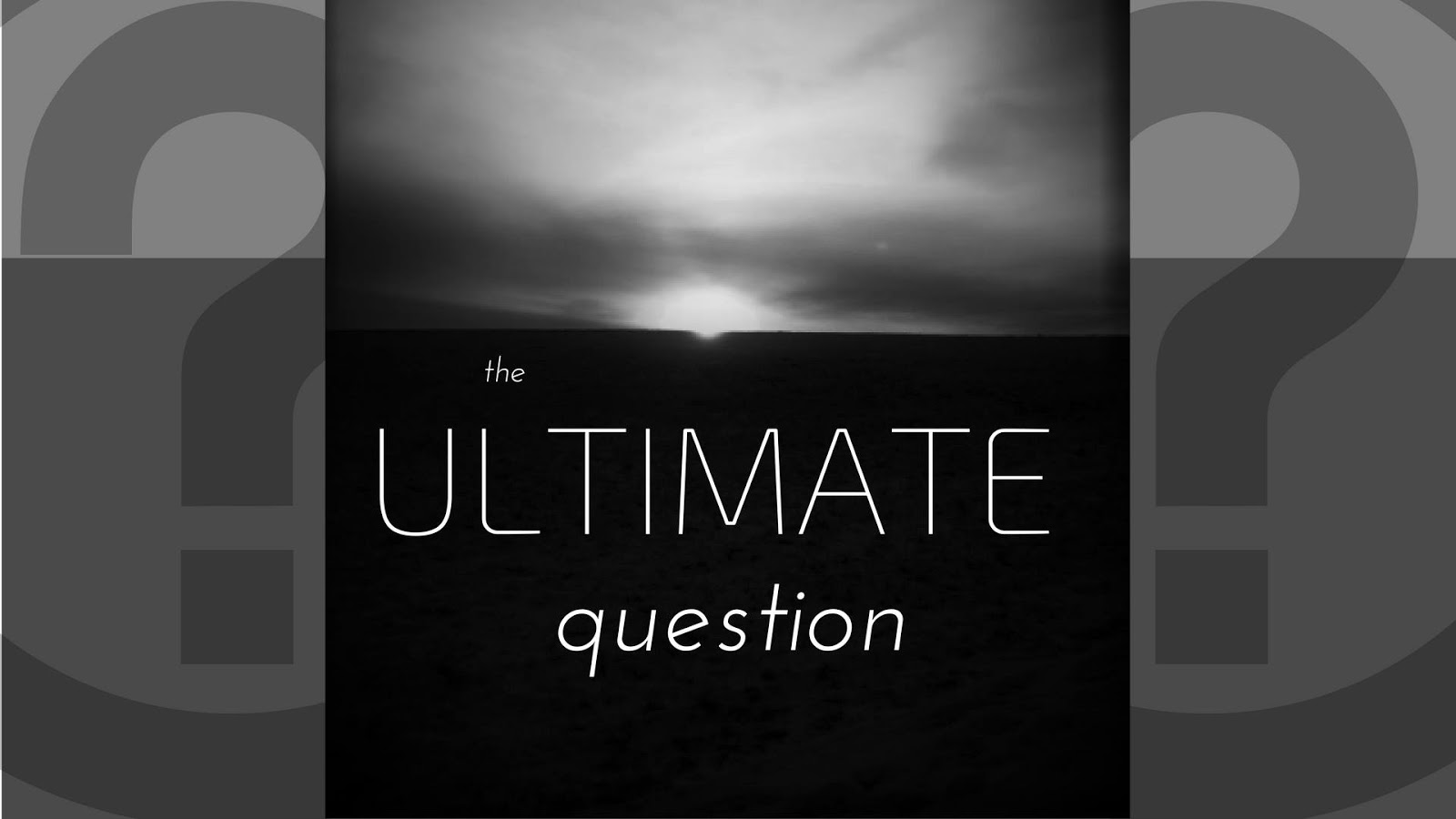 Nikos: Sermon (August 27) by Rev. Robert McDowell "The Ultimate Question"