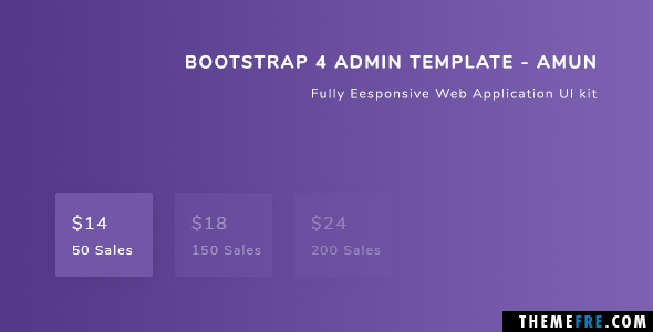 Cree Mackenzie Bootstrap 4 Admin Template - Amun admin app application bootstr