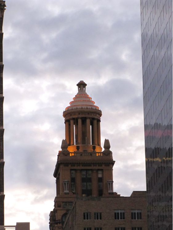 Houston in Pics: Downtown Houston Landmarks with clouds