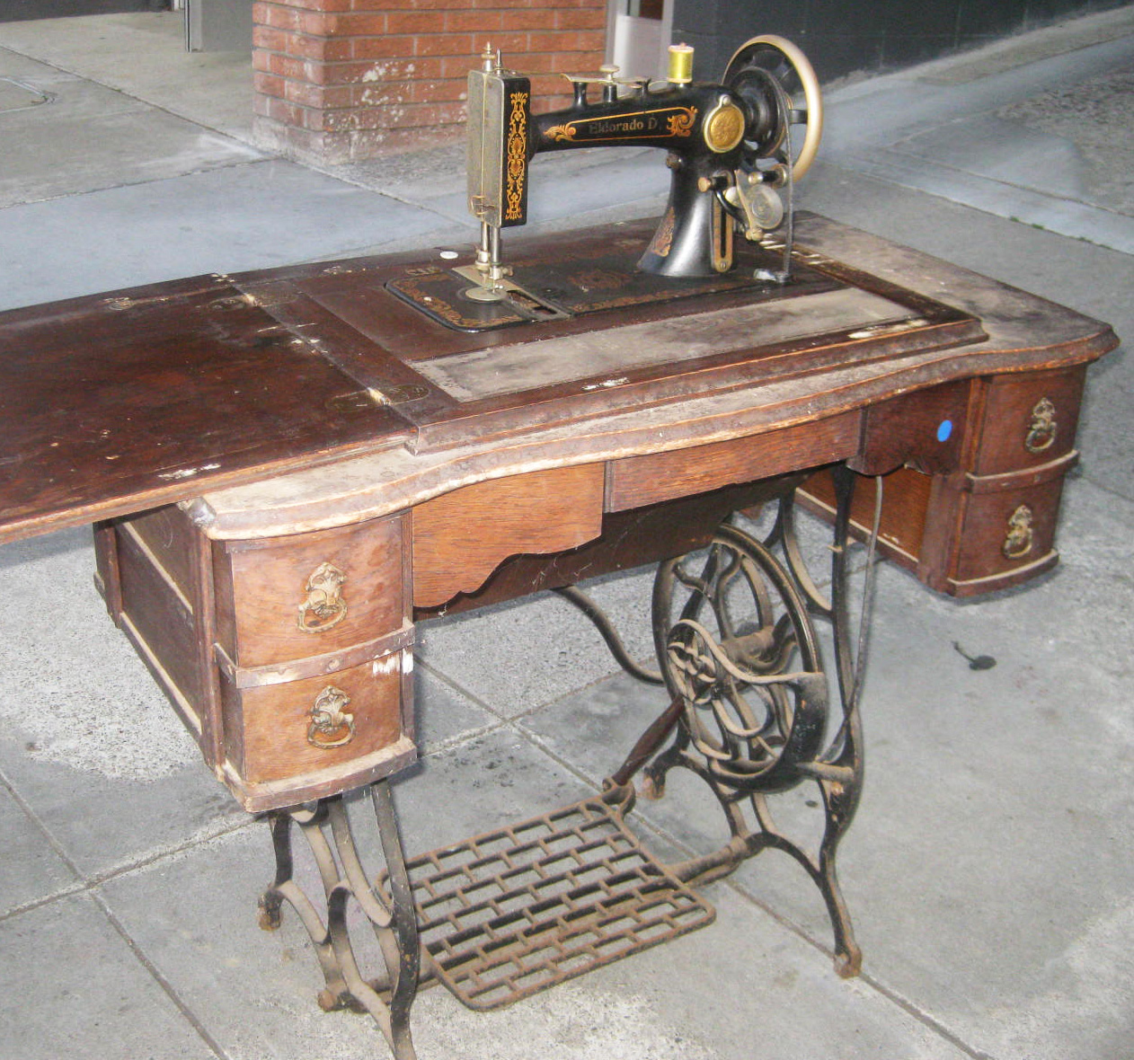 UHURU FURNITURE & COLLECTIBLES: SOLD - Old Sewing Machine - $60