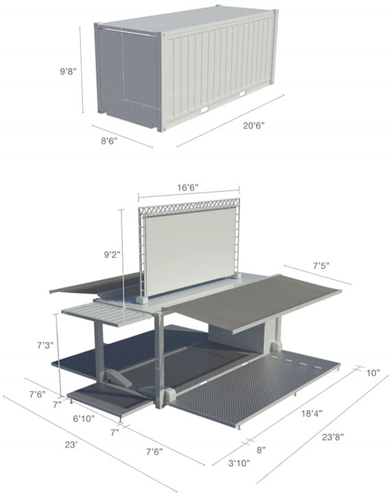 Restaurant Container Idea 20 Ft Container - Container Interior Design Idea