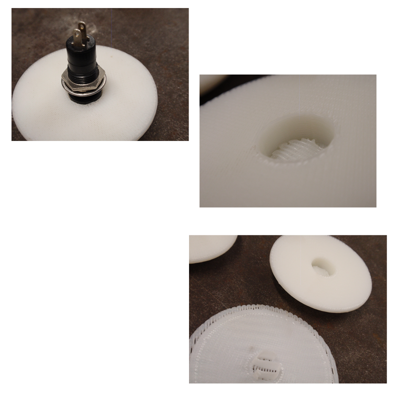 Colourless Zero: In the City: 3D Printed Buttons