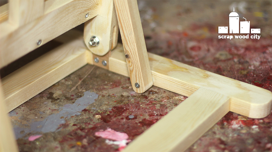 scrap wood city: How to make a painter's folding desktop easel