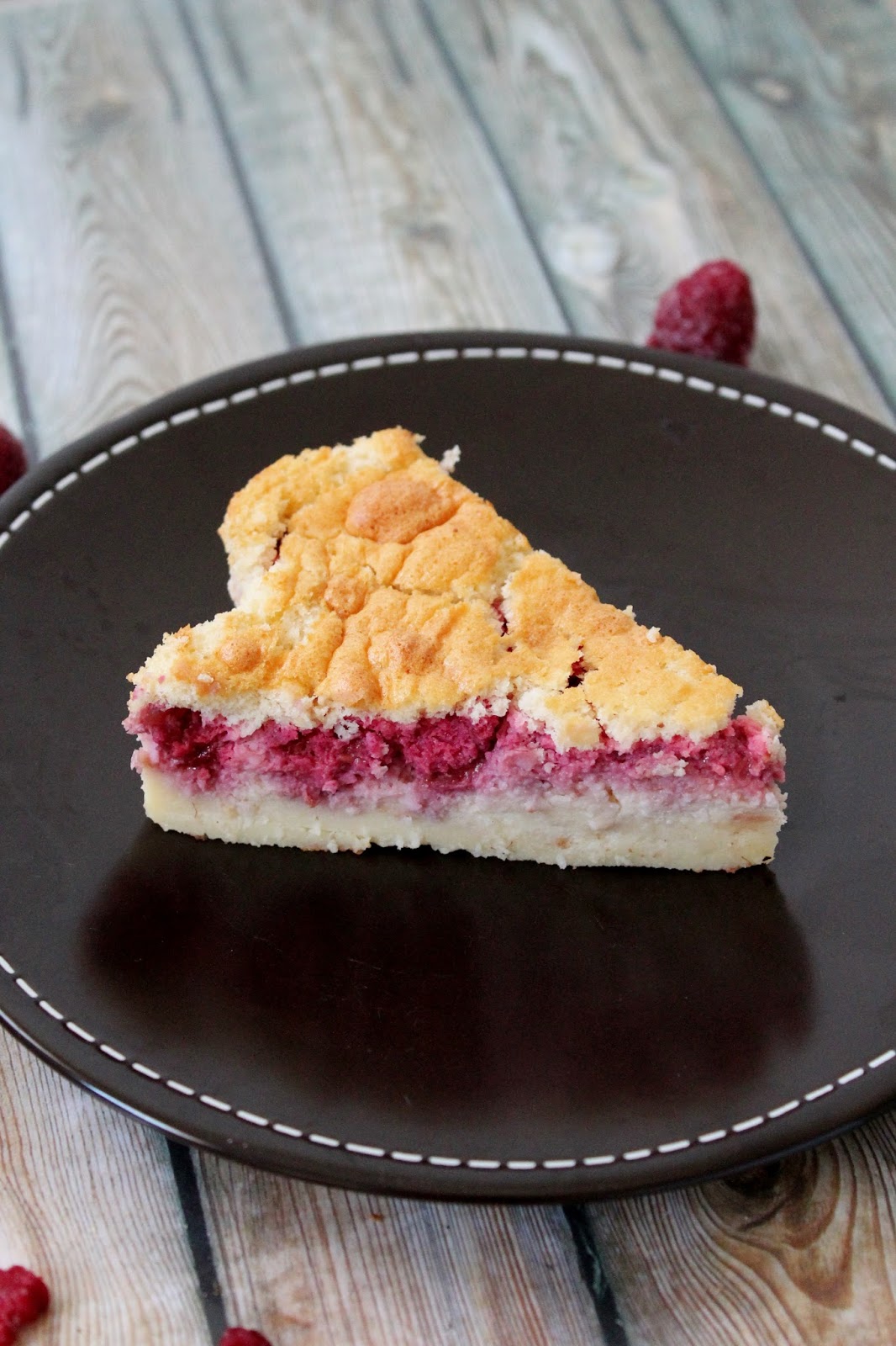 Gâteau magique Noix de coco & Framboises