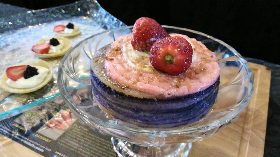 Chef Nancy Lumen-Reyes' Bibingka Ube Crepe Cake | Security Blanket