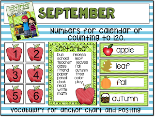 1st Grade Hip Hip Hooray!: September Calendar and September Poetry!
