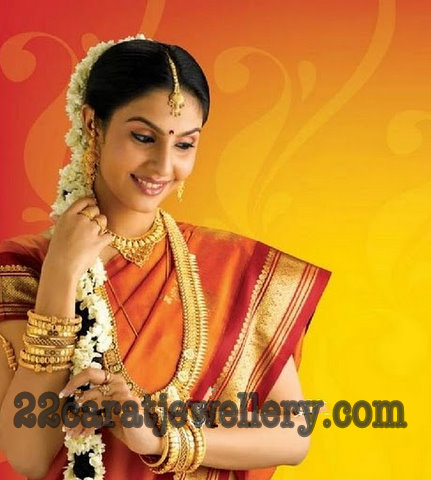Model with Bridal Jewellery Ad ( Traditional Haram, Tika, Bangles ...